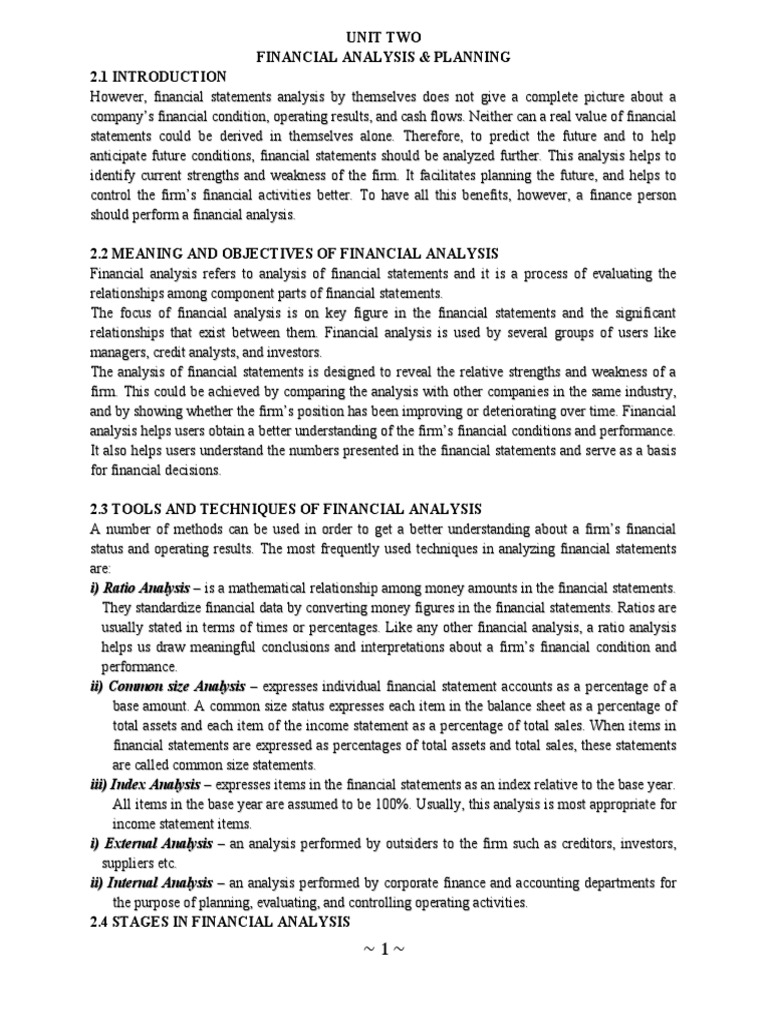 Unit 2 Financial Analysis | Descargar gratis PDF | Dividend | Financial ...