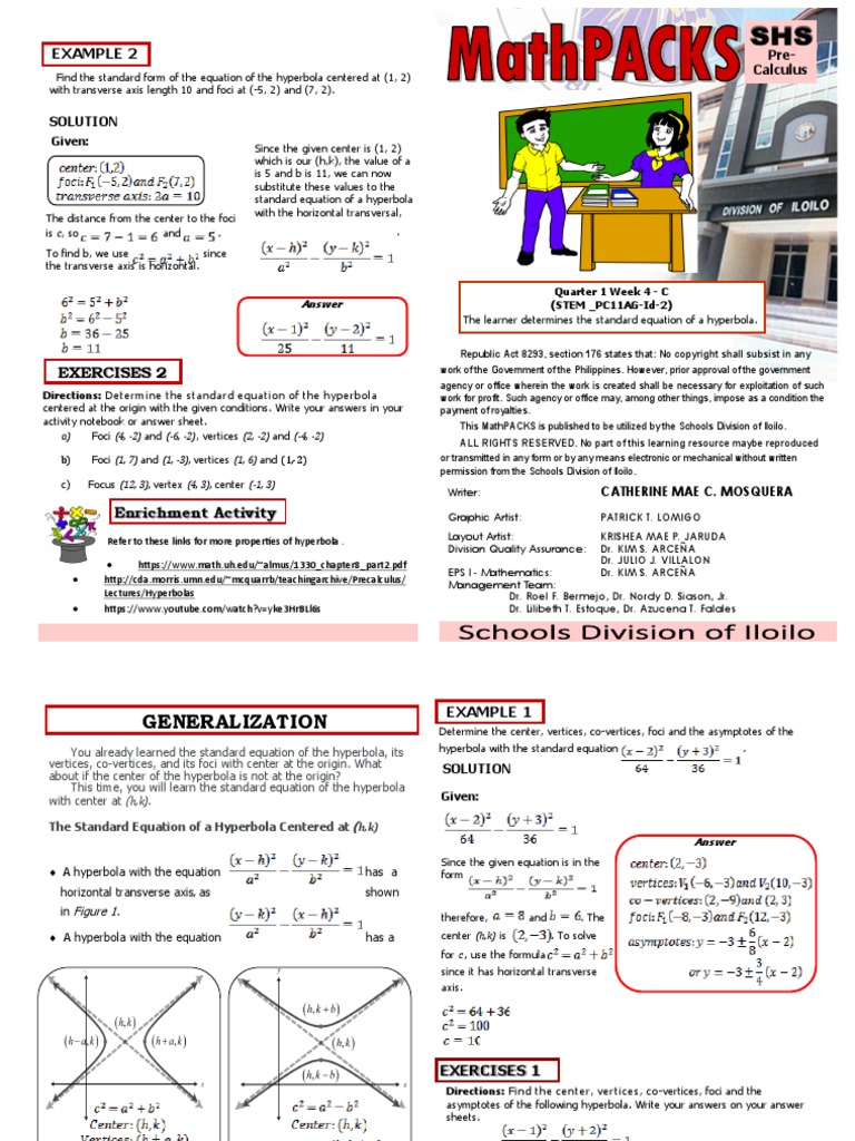 Math11 Pre Cal Q1wk4 C Final Pdf Equations Geometry