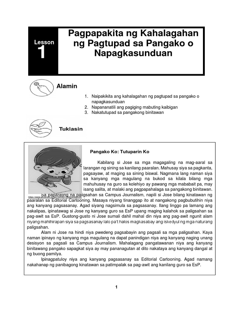 ESP 6 Q2 Module 1 - v3 | PDF ESP 6 Q2 Module 1 - v3 | PDF