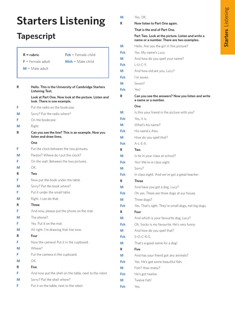 Listening Script | PDF