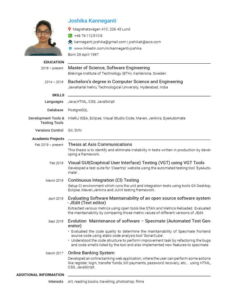 Jo cv-1 | Download Free PDF | Software | Eclipse (Software)