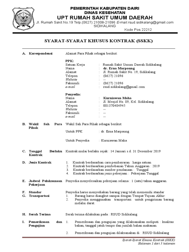 SSKK - Barang | PDF