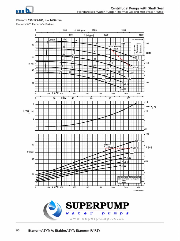 KSB Etanorm 96 1450 Superpump | PDF | Turbomachinery | Manufactured Goods