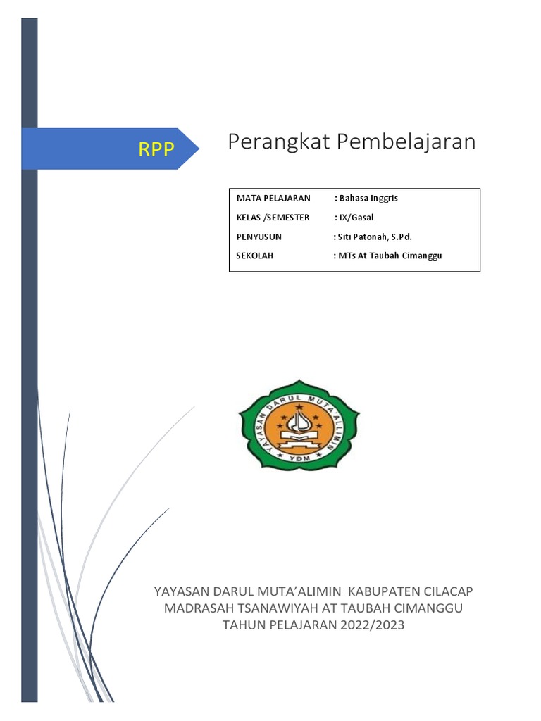 RPP Bahasa Inggris: Teks Label Produk | PDF