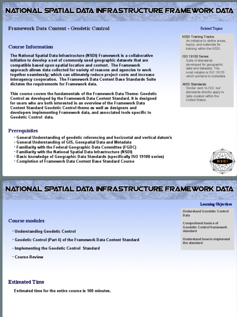 Geodetic Control Course Overview | PDF | Geodesy | Surveying