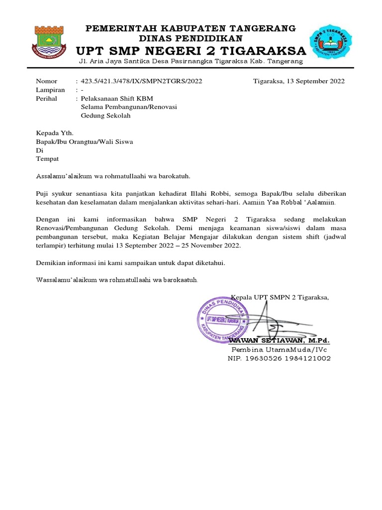 Jadwal Renovasi | PDF