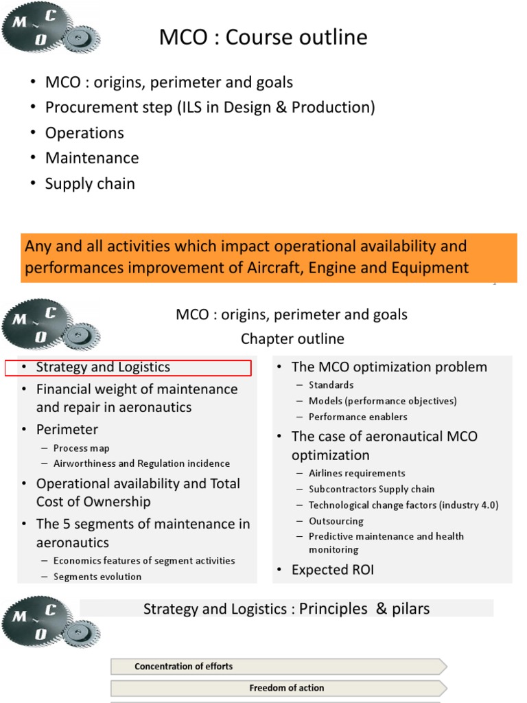 Mco Course - Origins Perimeter Goals Ipsa 2022 2023 | PDF | Logistics | Business