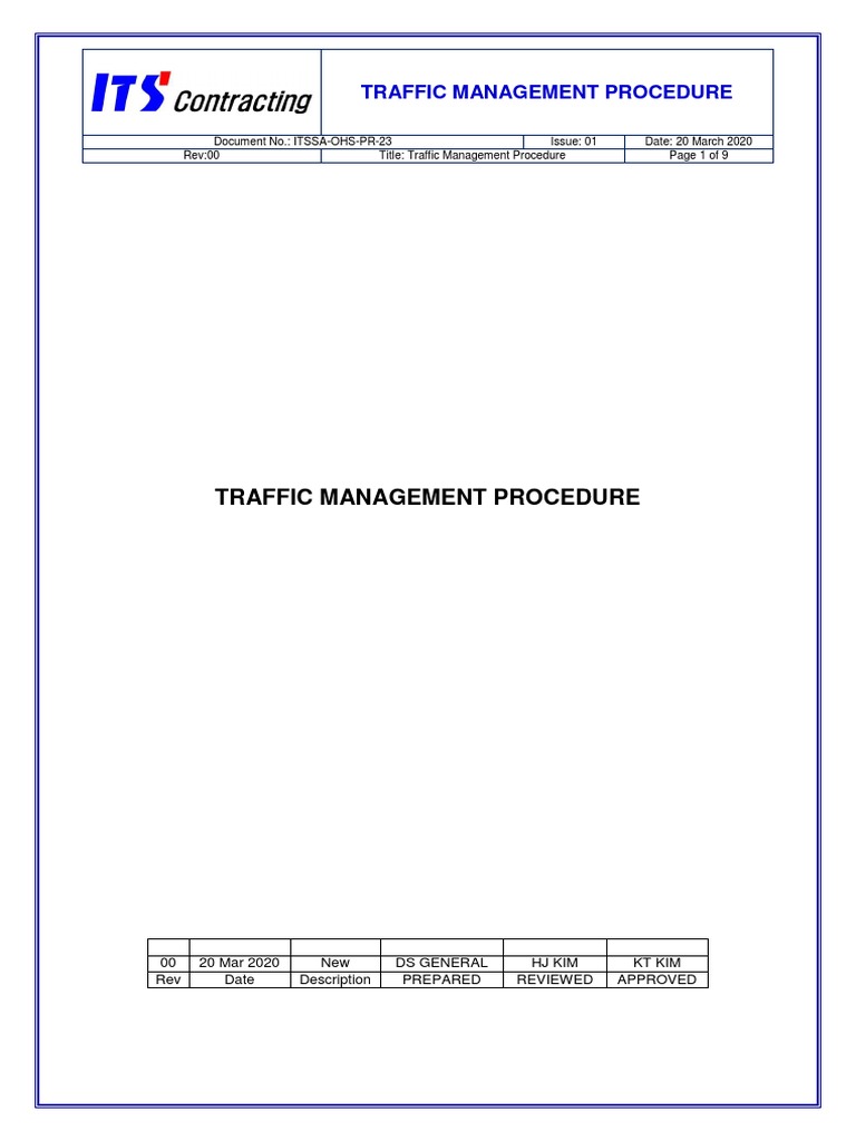 Traffic Management Safety Guidelines | PDF | Computers | Technology ...