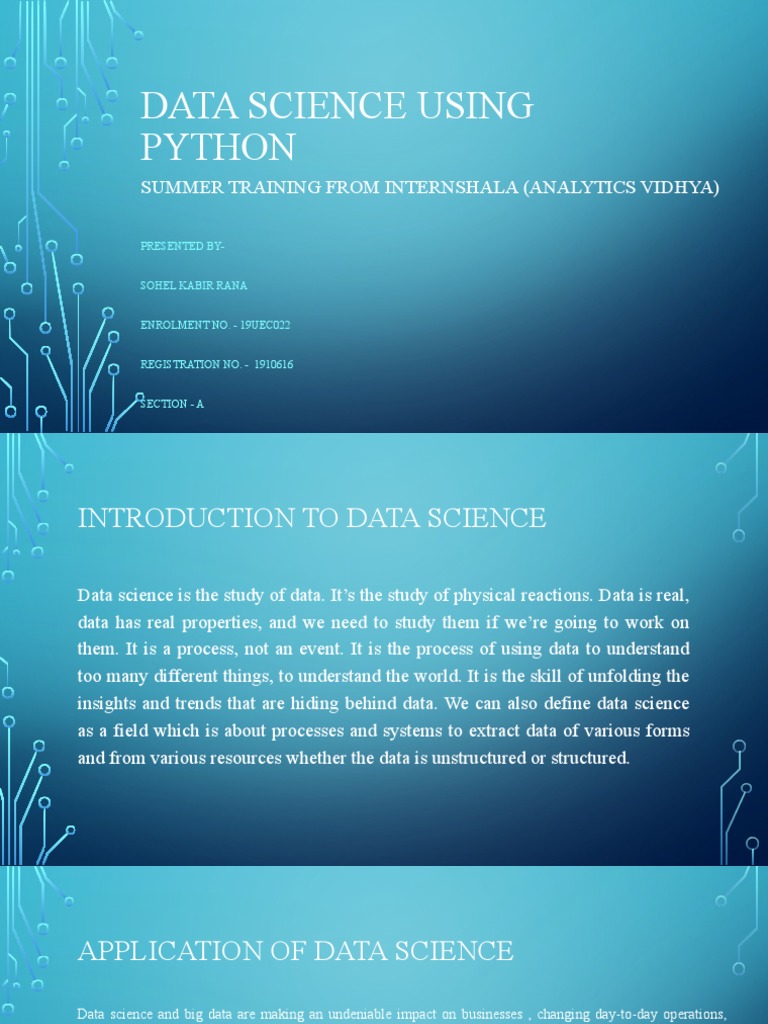 Data Science | PDF | Data Analysis | Dependent And Independent Variables Data Science | PDF | Data Analysis | Dependent And Independent Variables