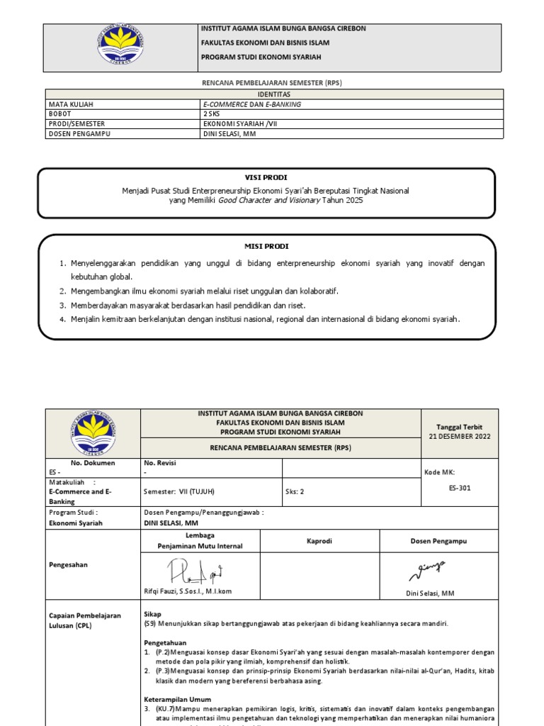Bahan+ajar+1.+RPS | PDF | Bisnis | Seni
