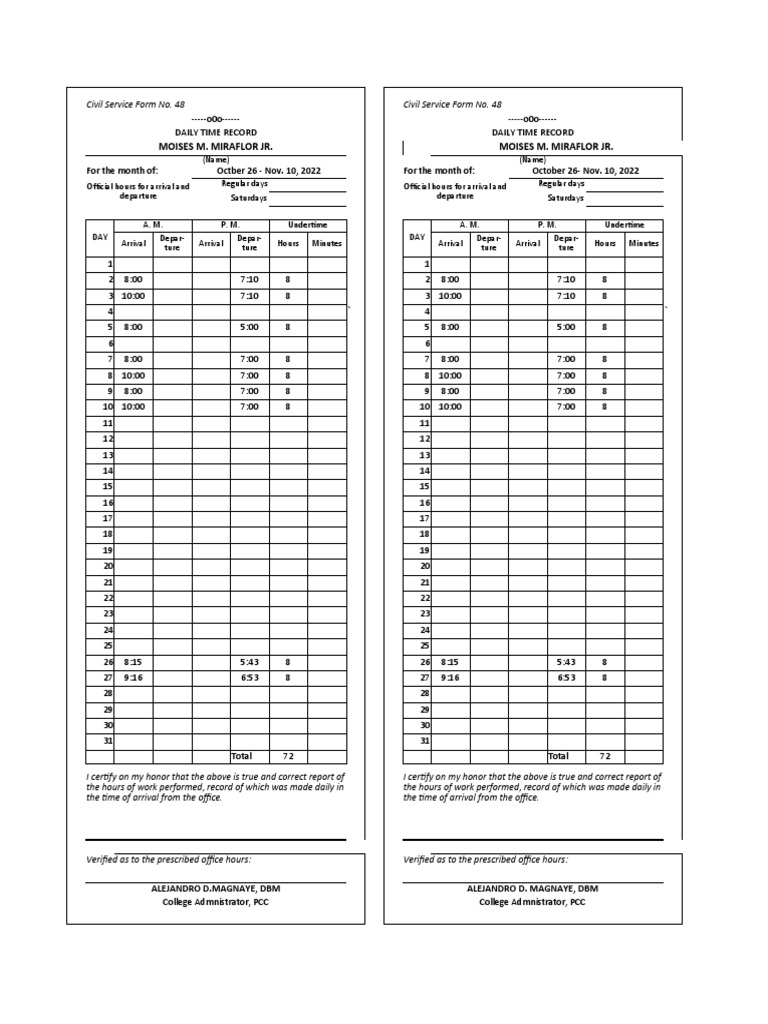 DTR October 26 Nov. 10 2022 | PDF