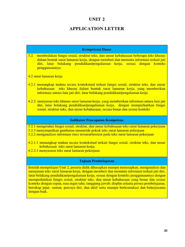 Unit 2 - Application Letter | PDF