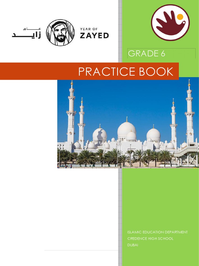 Grade 6 Islamic Education Practice Book | PDF | Mosque | Hadith