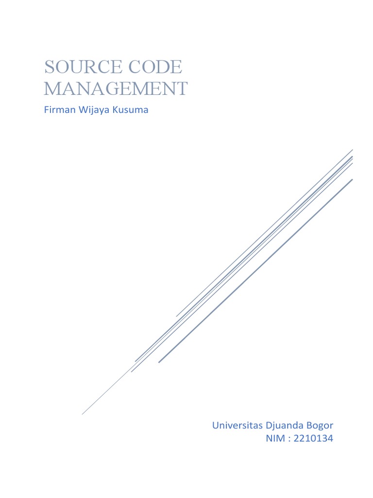 Source Code Management Firman WIjaya Kusuma | PDF