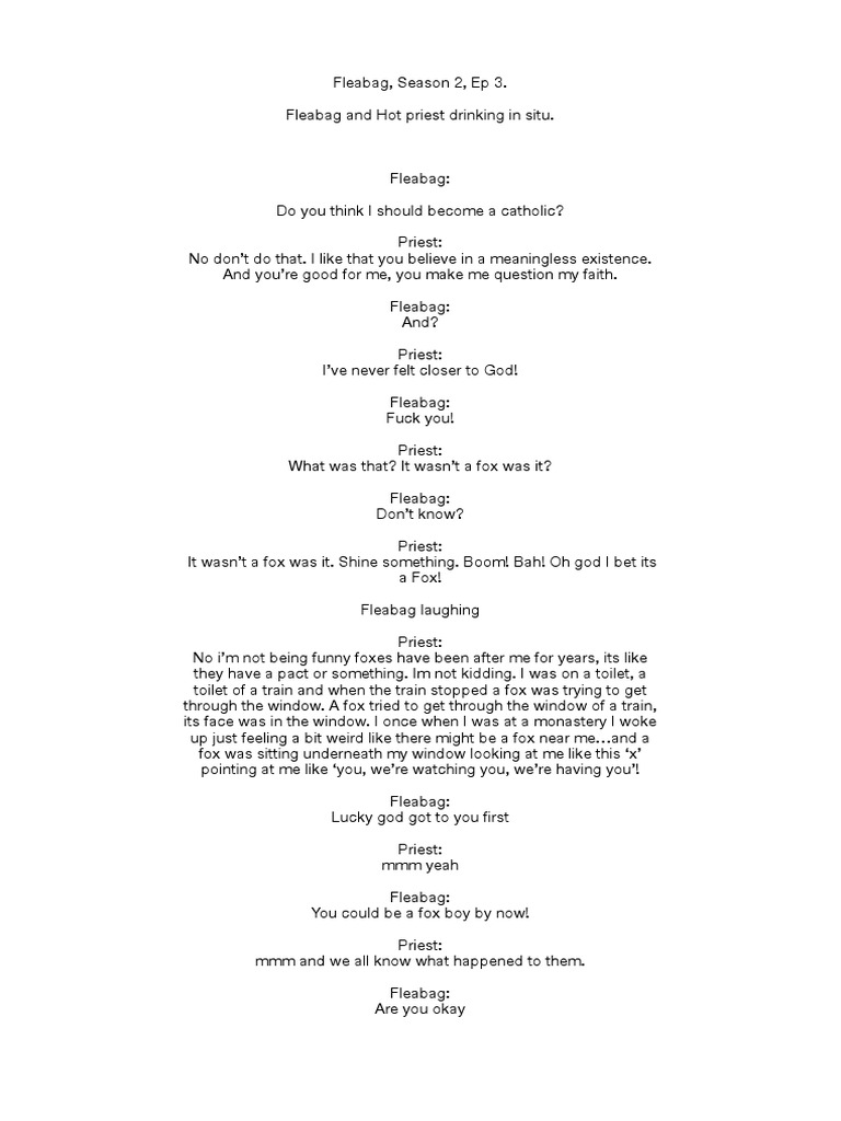 Fleabag S2E3 Fleabag HotPriest | PDF