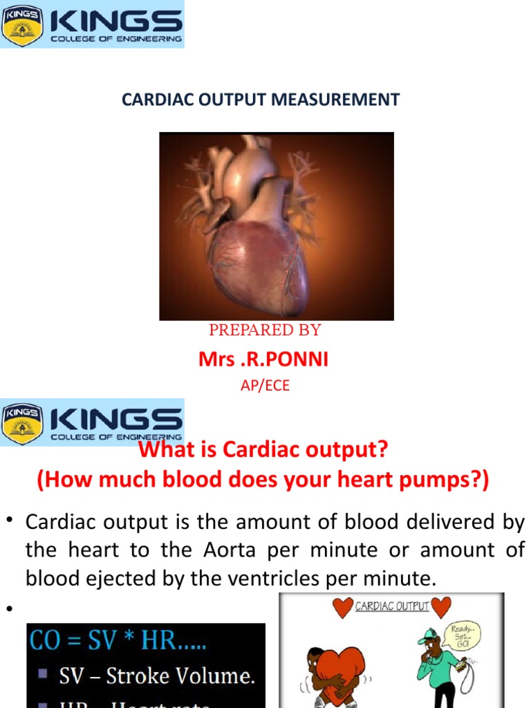 Cardiac Output Measurement | PDF