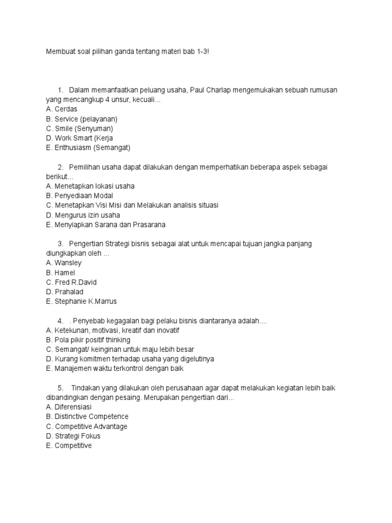 Fakhra Awdizza XBDP2 - PB Pilihan Ganda 45 Soal | PDF