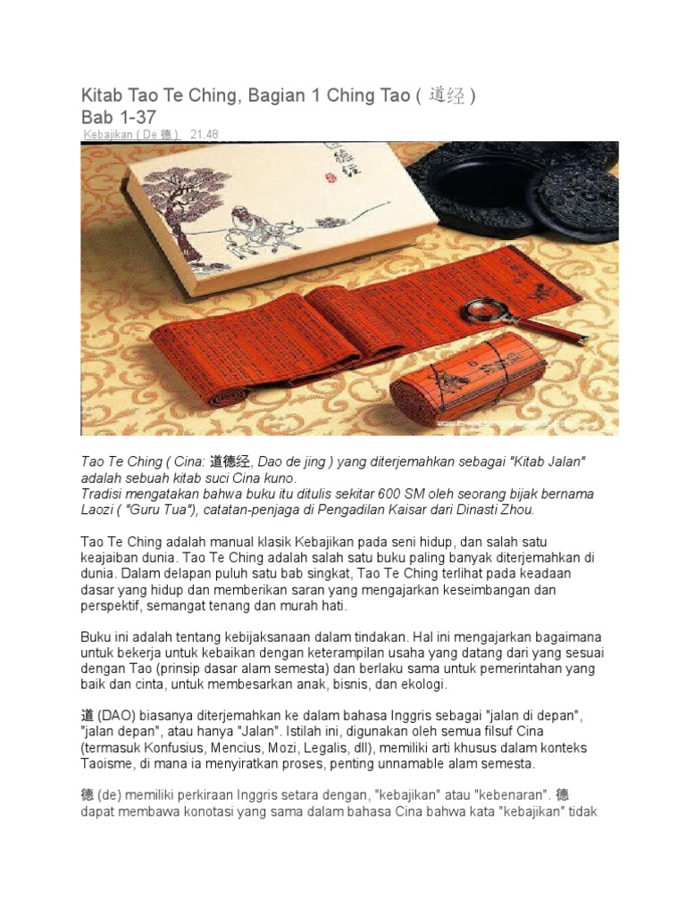 Kebijaksanaan dalam Tao Te Ching | PDF | Filsafat