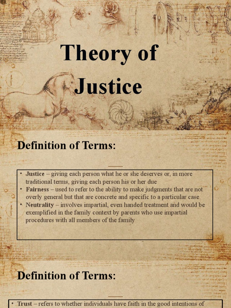 Theory of Justice | PDF