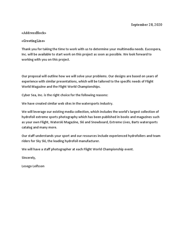 mail merge template | PDF