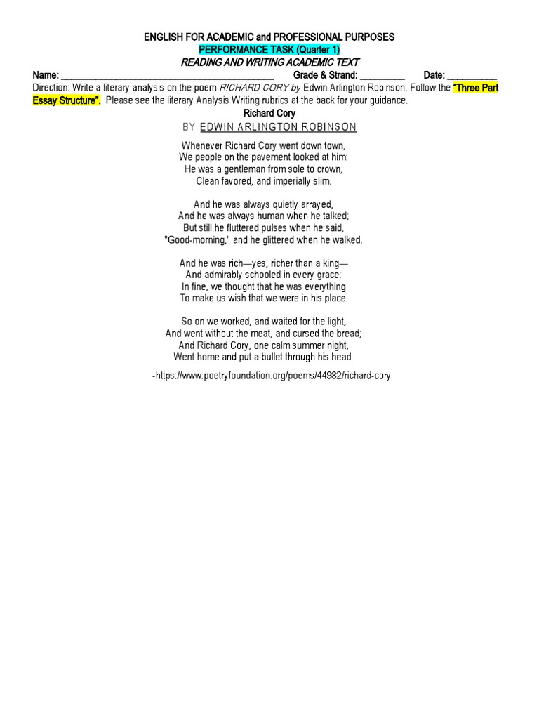 Performance Task Week 1 | PDF