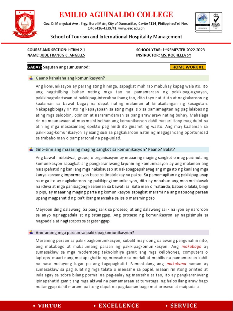 2.) Midterm - Seat Work 1 | PDF