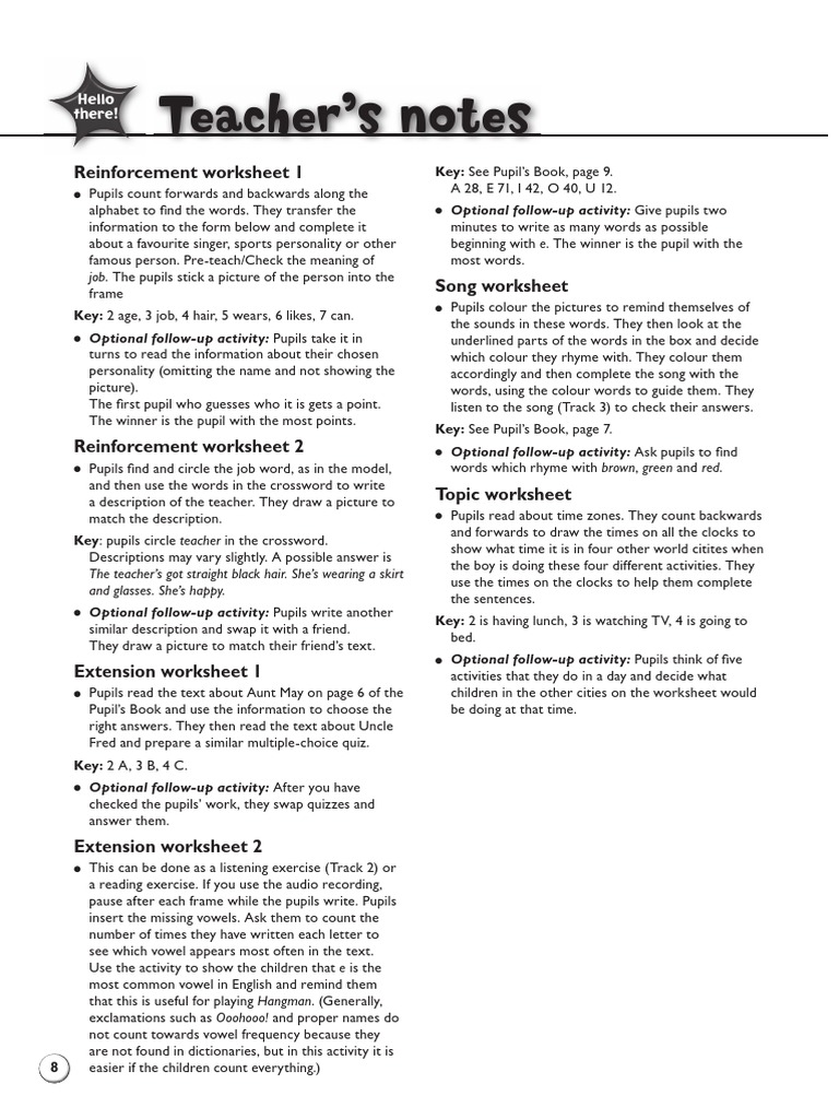 Kids Box Updated 2ed 4 Teachers Resource Book | PDF | Crossword