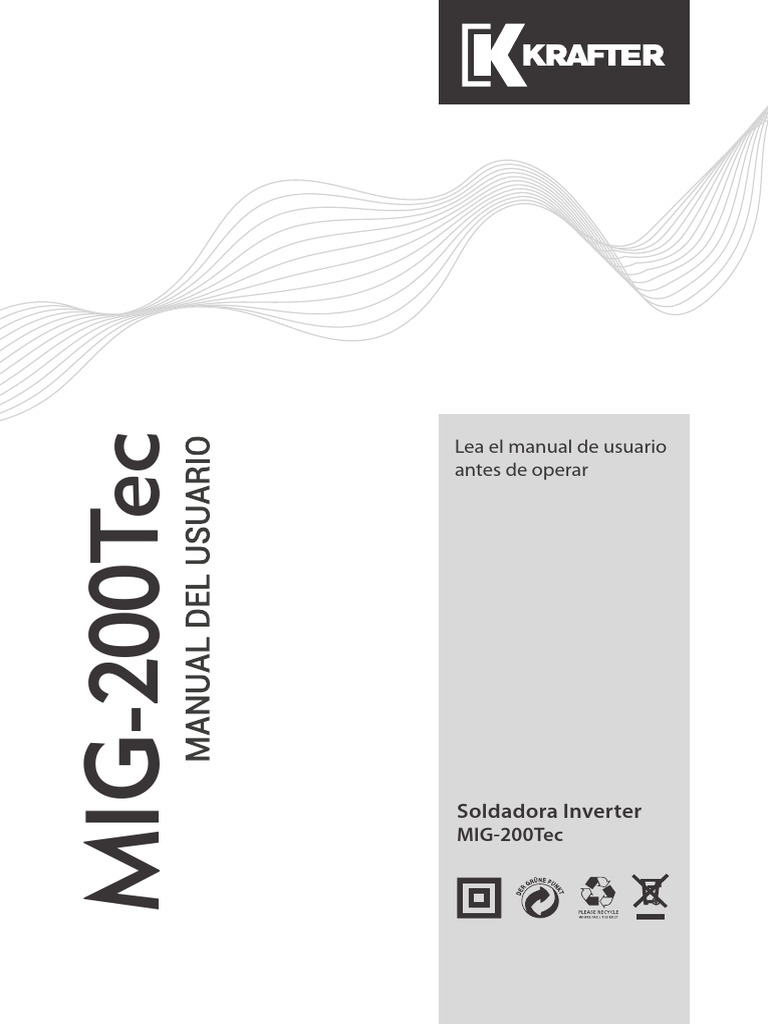 MIG 200tec | PDF | Soldadura | Construcción