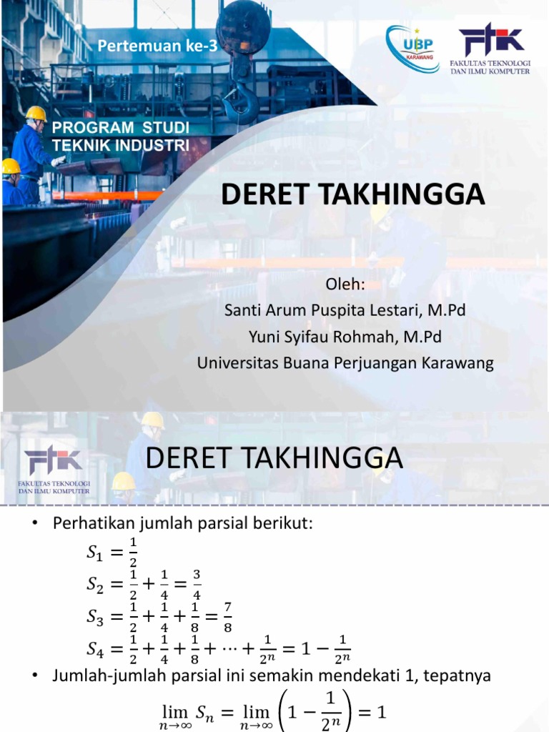 3 Deret Tak Hingga | PDF