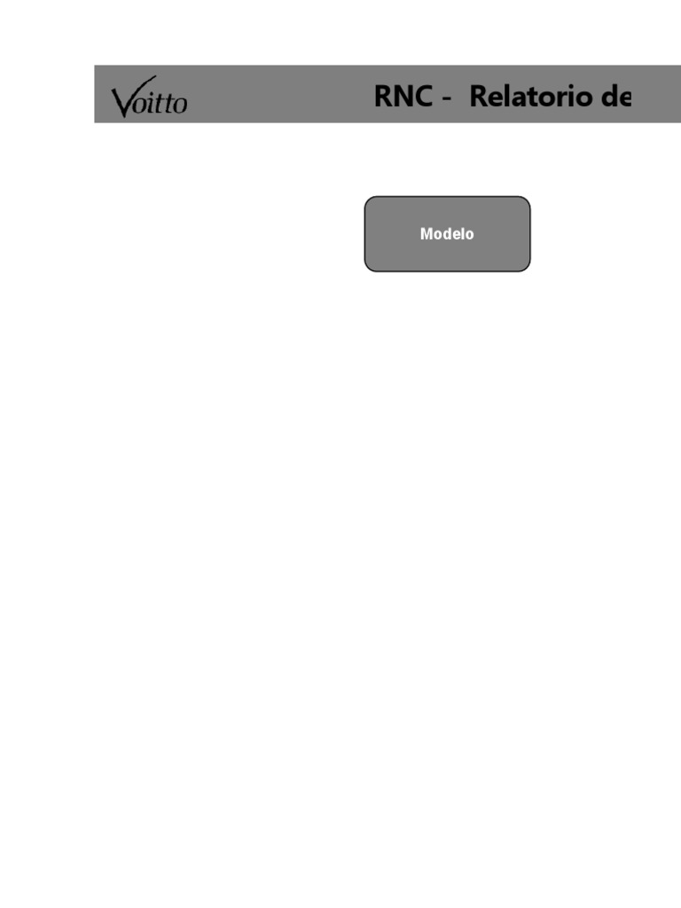 RNC - Formulário modelo | PDF