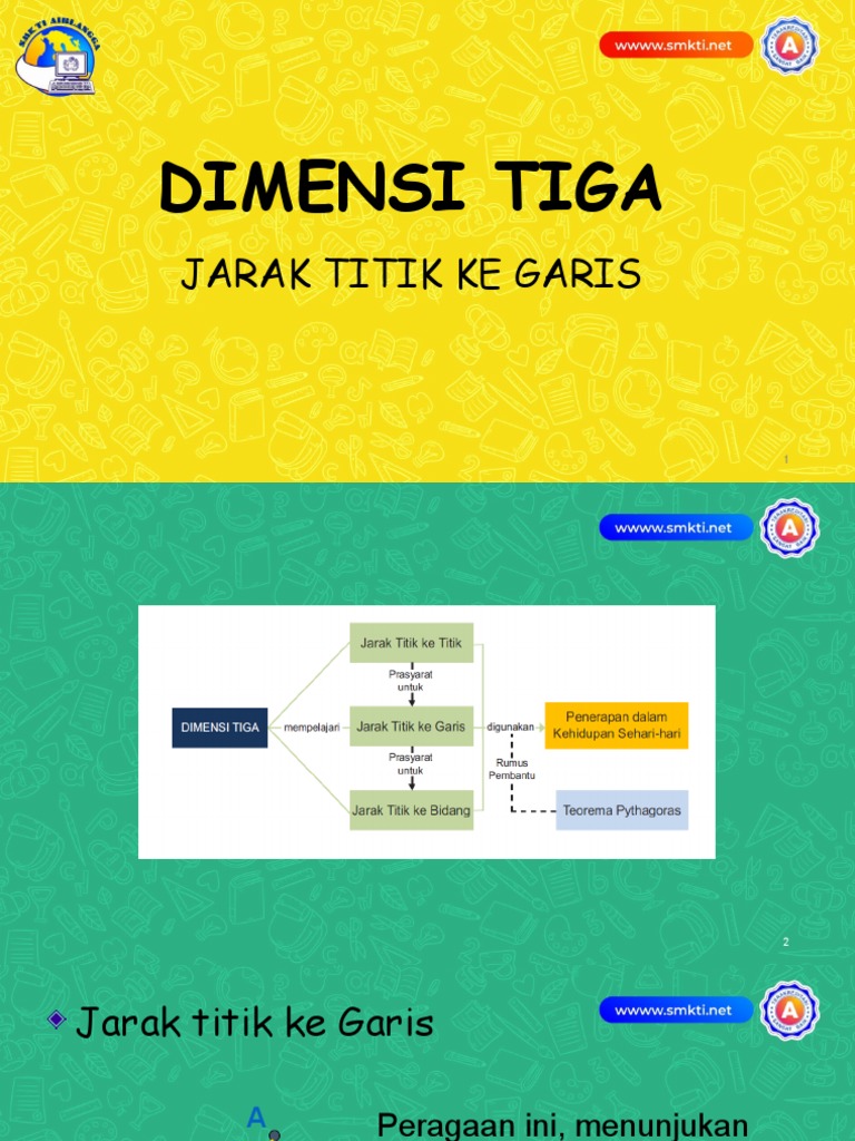Dimensi Tiga PPT - Jarak Titik Ke Garis | PDF