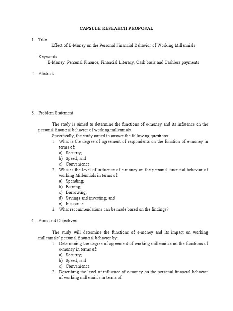 Capsule Research Proposal | Download Free PDF | E Commerce | Online Shopping