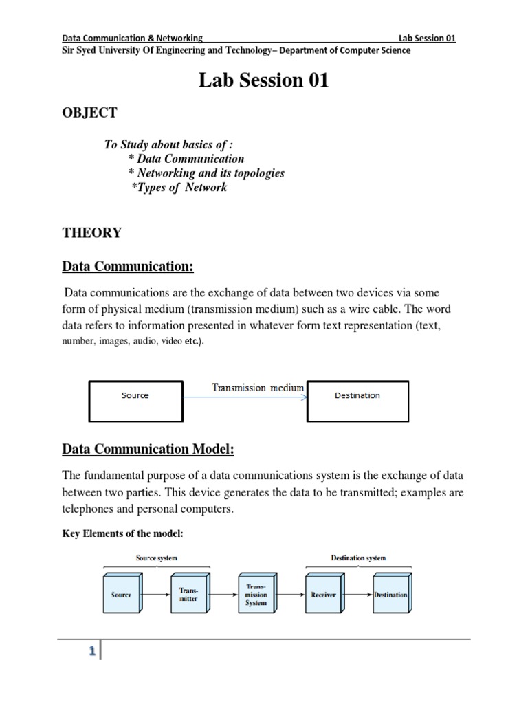 Lab Session 01 | PDF | Network Topology | Computer Network Lab Session 01 | PDF | Network Topology | Computer Network