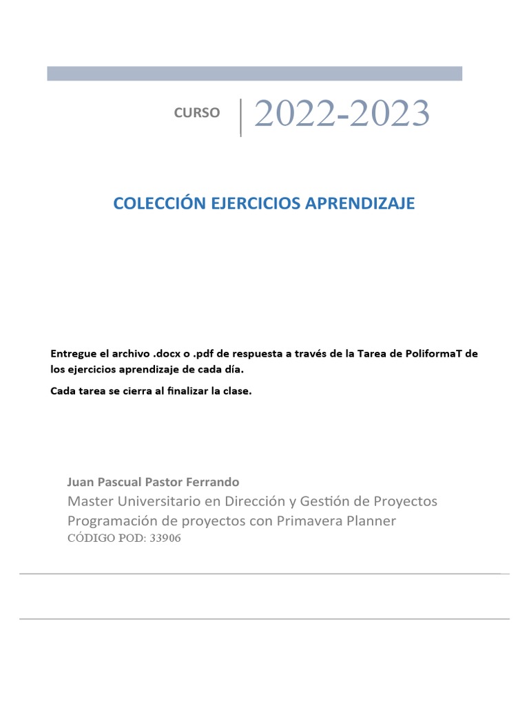 Ejercicios Clase | PDF