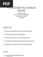 Le Globule Rouge | PDF | Globule rouge | Membrane cellulaire