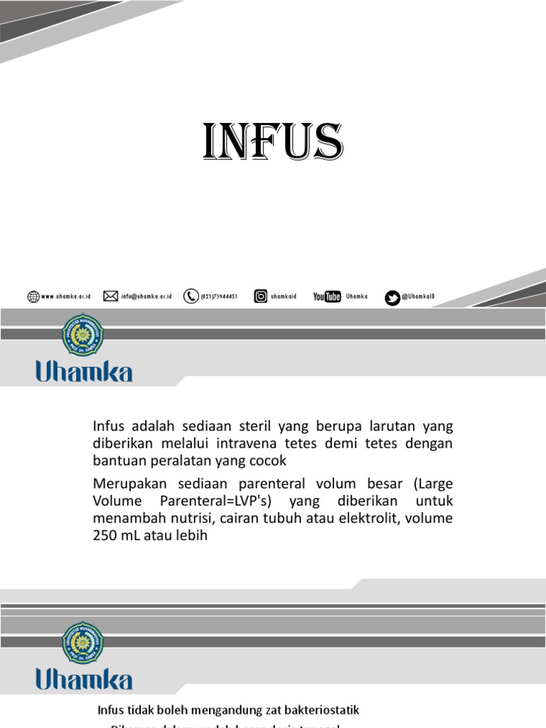 Panduan Lengkap Infus dan Larutan Medis | PDF