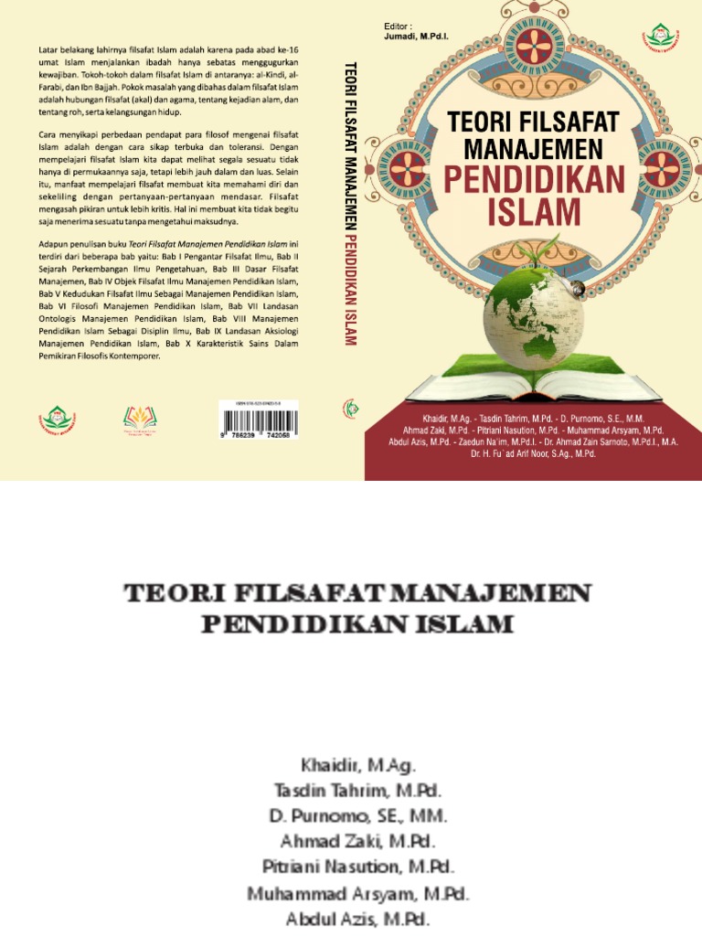 Buku Teori Filsafat Manajemen Pendidikan Islam Pdf