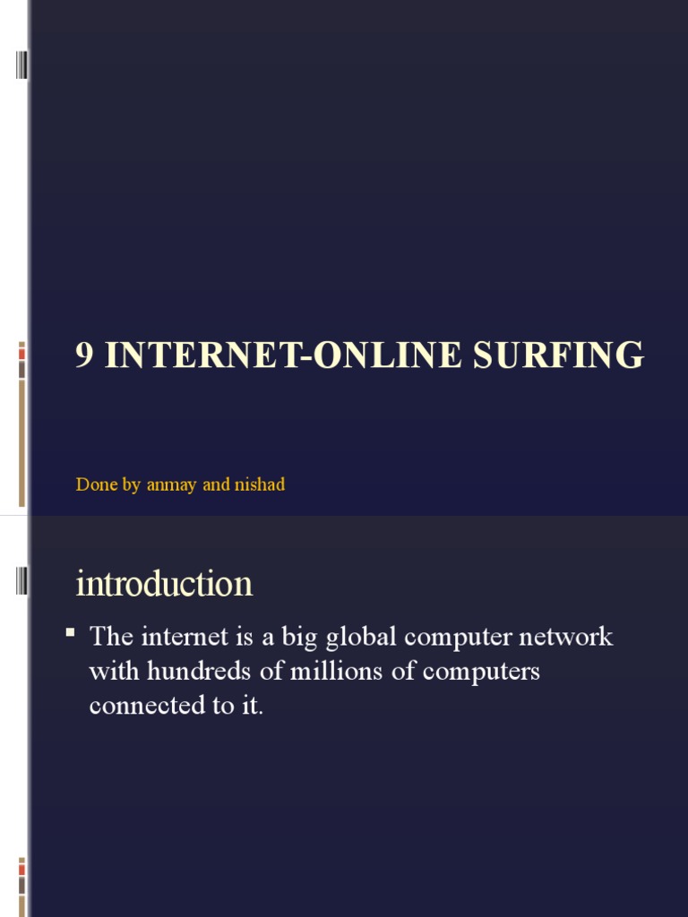Internet Online Surfing | PDF