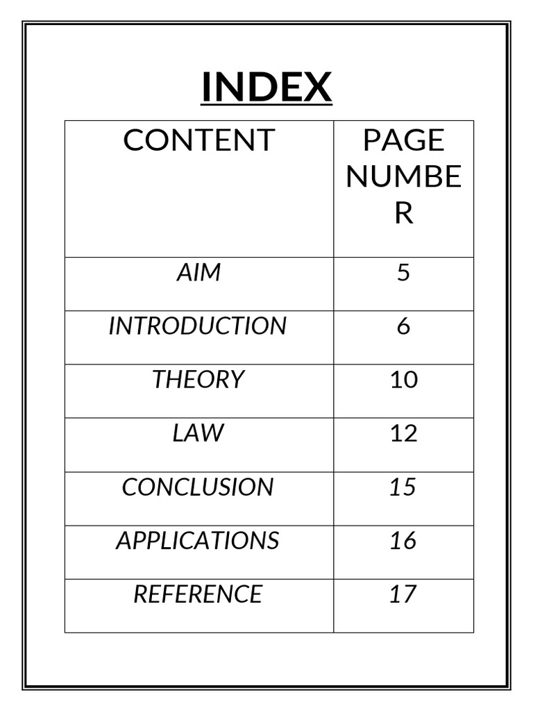 INDEX | PDF | Electromagnetic Induction | Magnetic Field