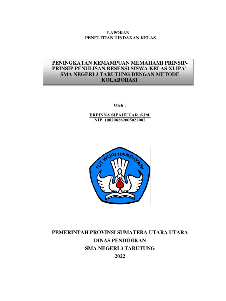 PTK Erpinna SMA N 3 Tarutung | PDF