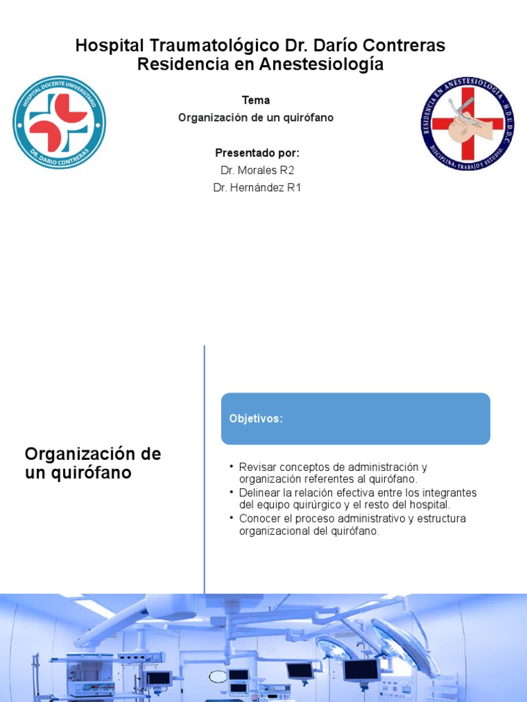 Organizacion de Quirofano | PDF | Cirugía | Hospital