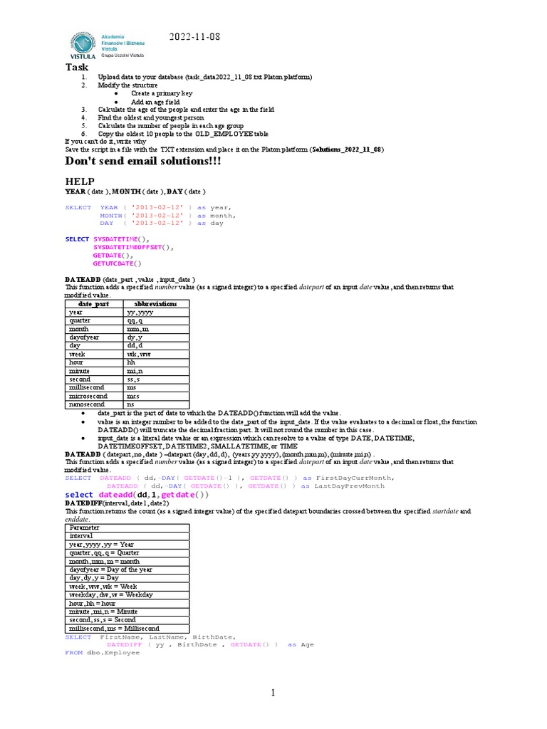 Task 2022 11 08 | PDF