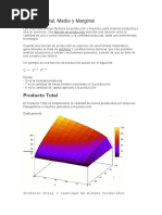 EL PRODUCTO TOTAL, EL PRODUCTO MEDIO y Marginal PDF | PDF | Pendiente ...
