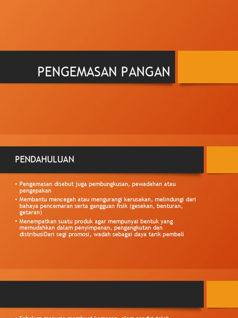Pengemasan Pangan | PDF