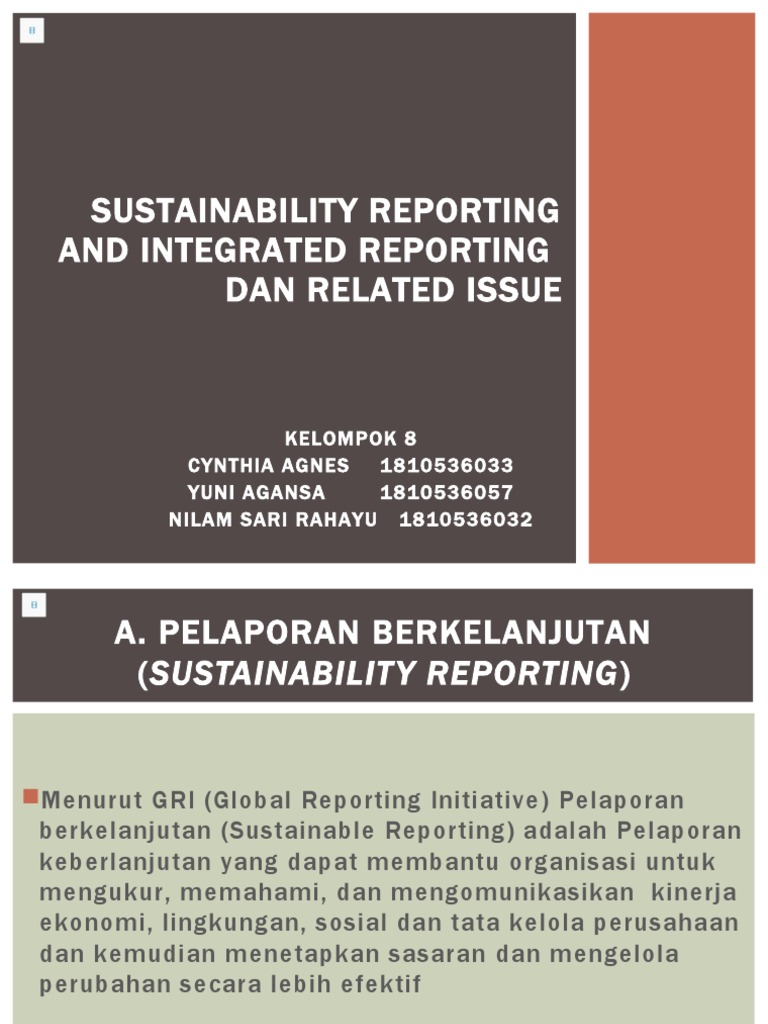Sustainability Reporting Dan Integrated Reporting-2 | PDF