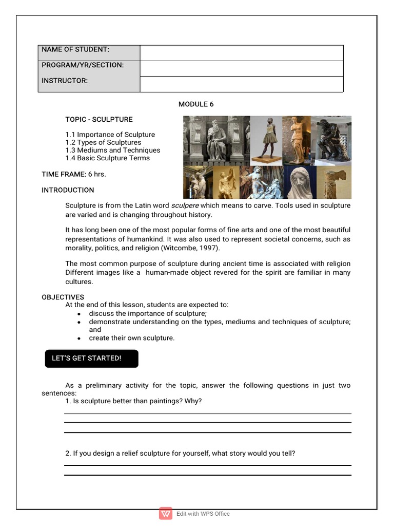 Art Appreciation Module 6 | PDF