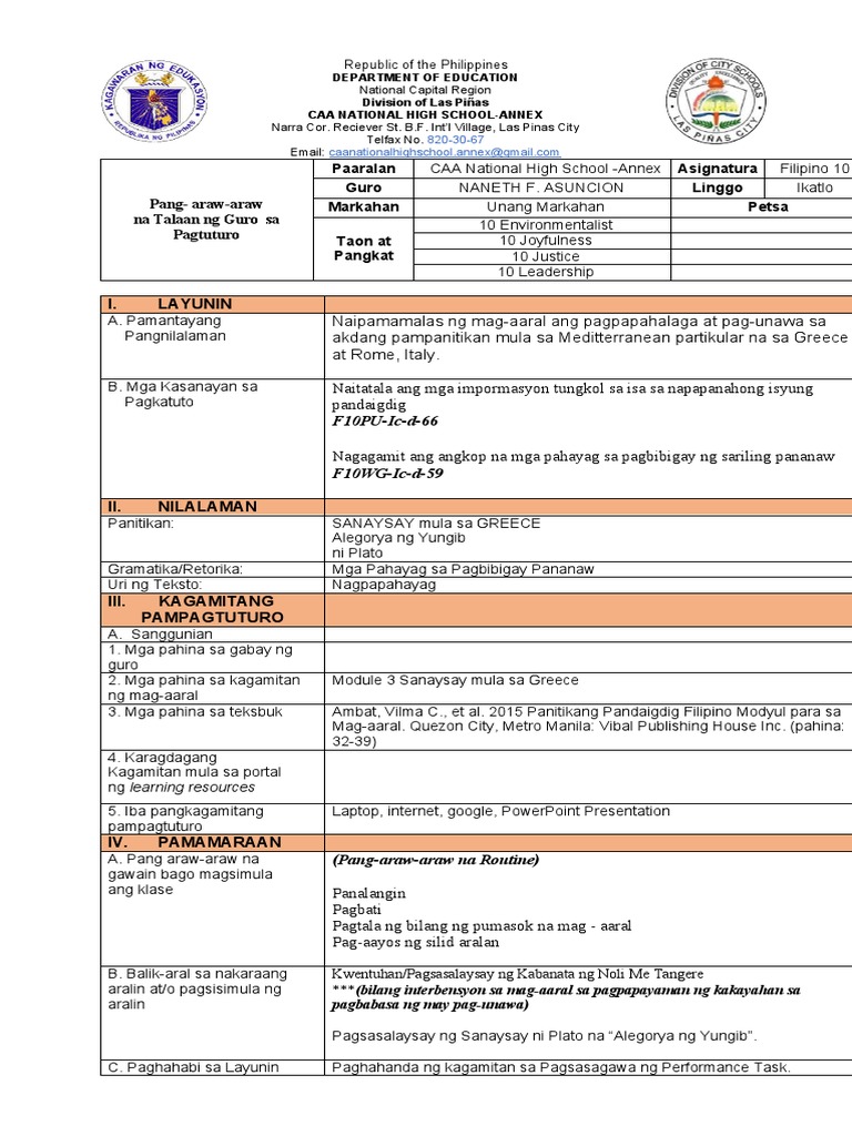 Week 3 2. PERFORMANCE TASK. Docx Copy 2 | PDF