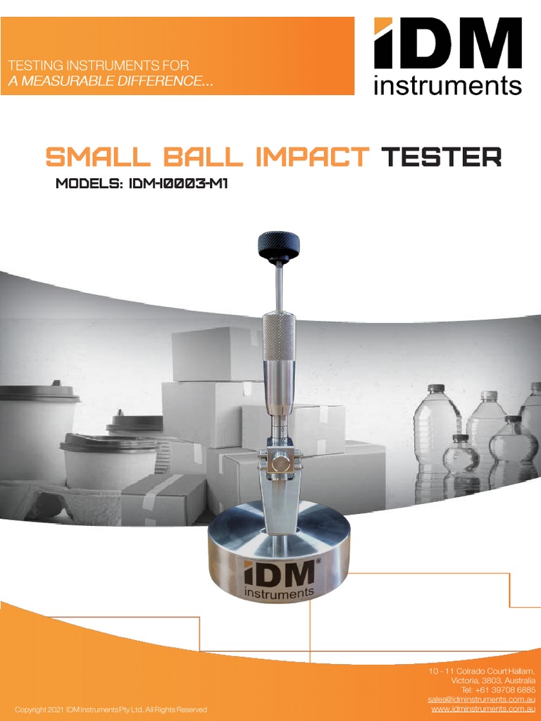 Small Ball Impact Tester | PDF