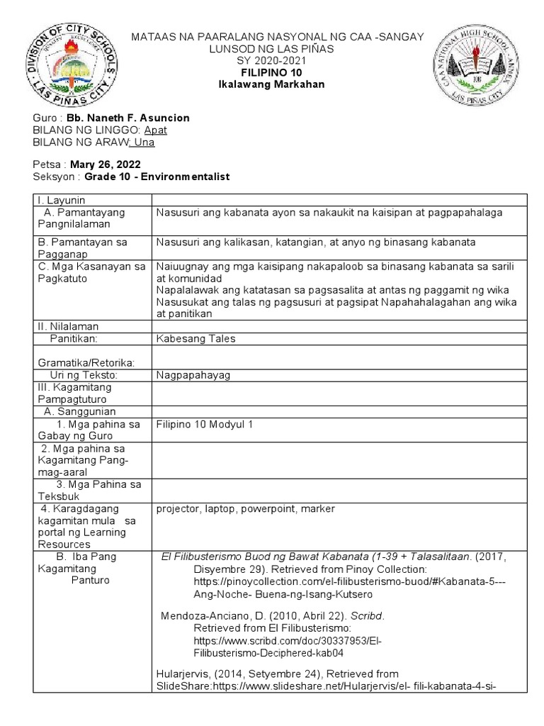 Asuncion DLL COT | PDF