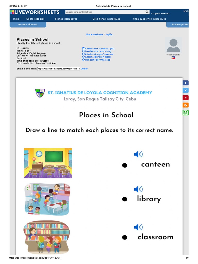 Actividad de Places in School | PDF | Software de la aplicacion | Software